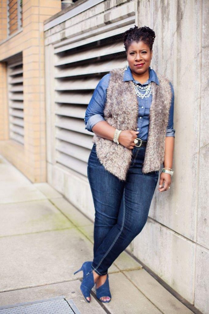 Looks de inverno Plus Size colete 23 - Plus Size